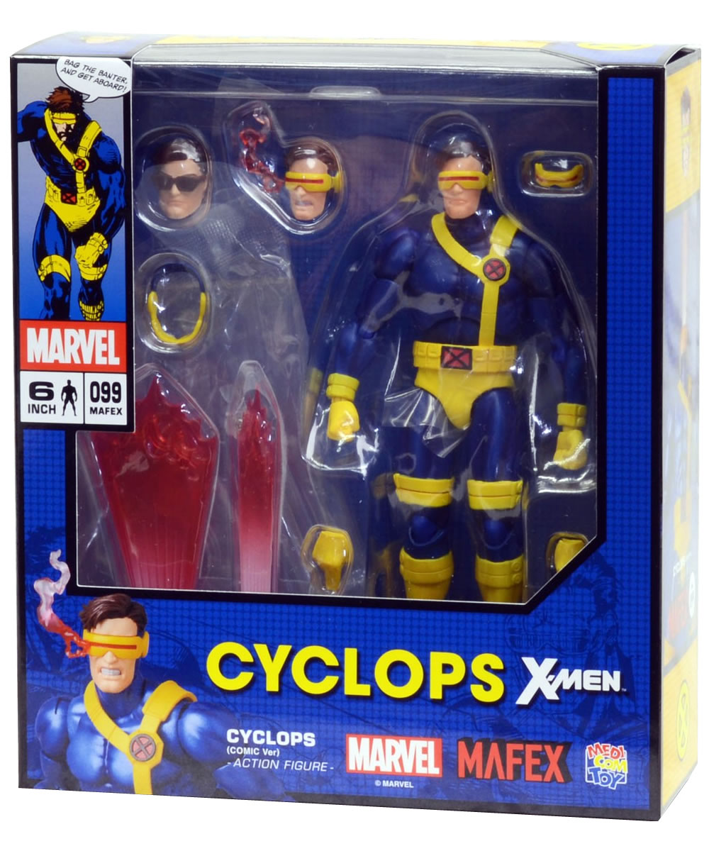Cyclops X-Men Mafex - Blister Toys - Action figures e Colecionáveis