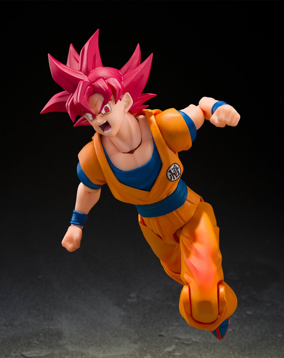 Goku Super Saiyan Red SH Figuarts (God Aura) - Blister Toys - Action ...