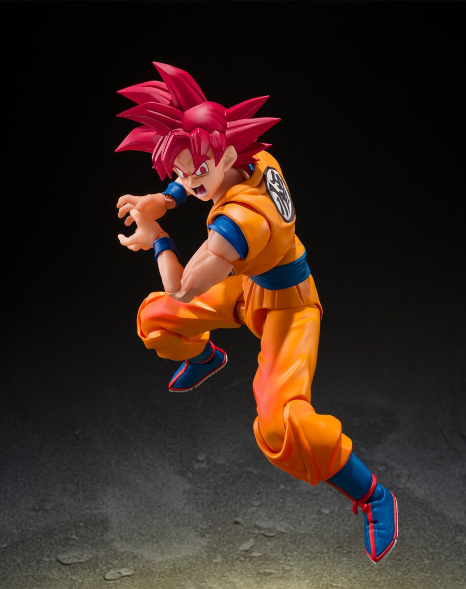 Goku Super Saiyan Red SH Figuarts (God Aura) - Blister Toys - Action ...