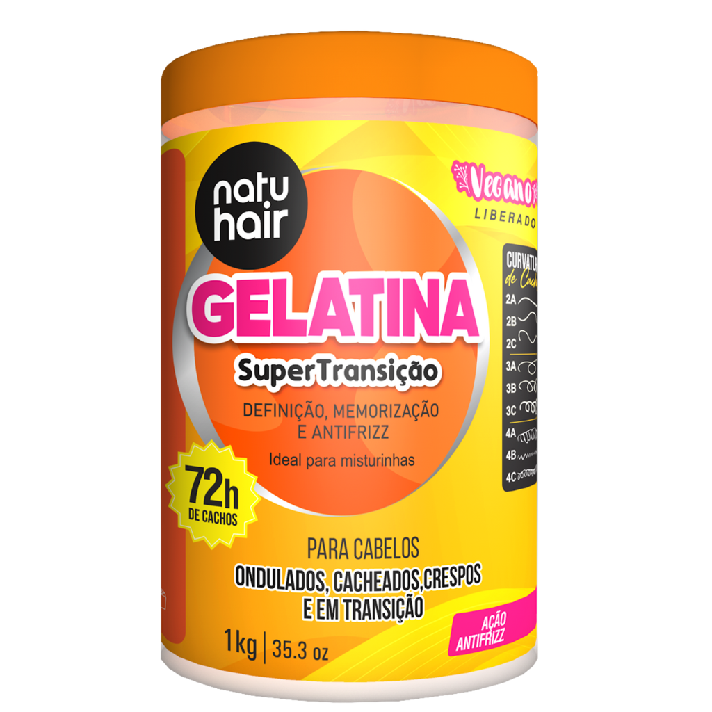 Gelatina Natuhair S.O.S - Super Transição 1kg - NatuHair Cosméticos ...