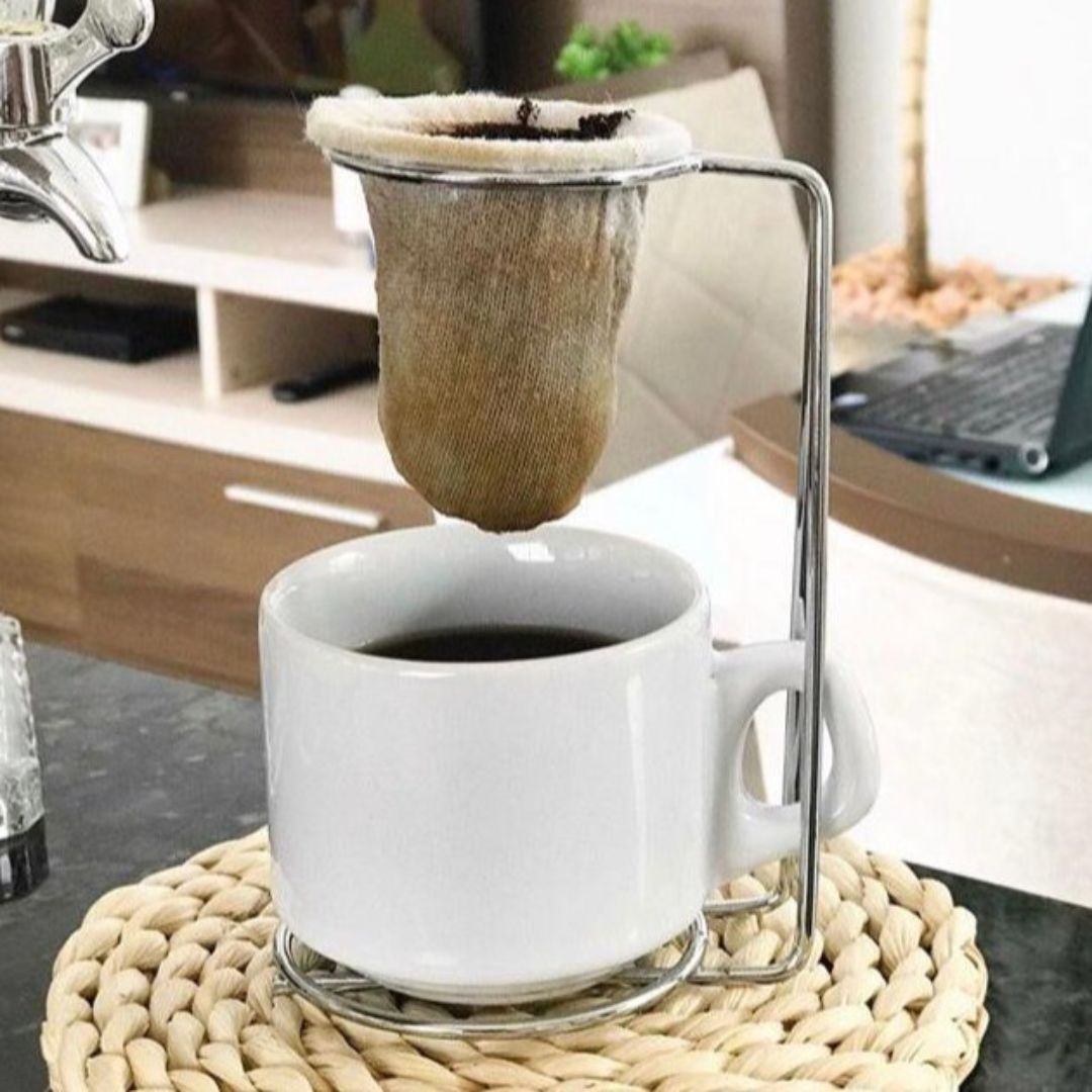Suporte Mini Coador Individual Para Café e Chá Aço Cromado Prime ...
