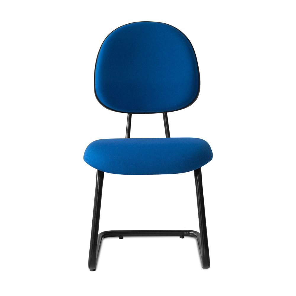 Cadeira Executiva Turim Pé Continuo Azul - Flex Cadeiras