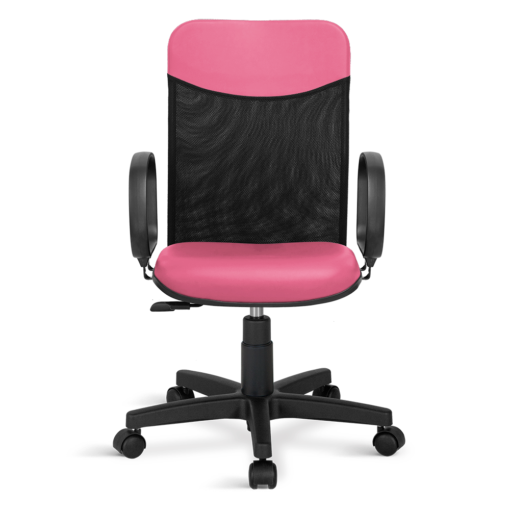 Cadeira Diretor Marsala Giratória Universal C/Braços Rosa - Flex Cadeiras