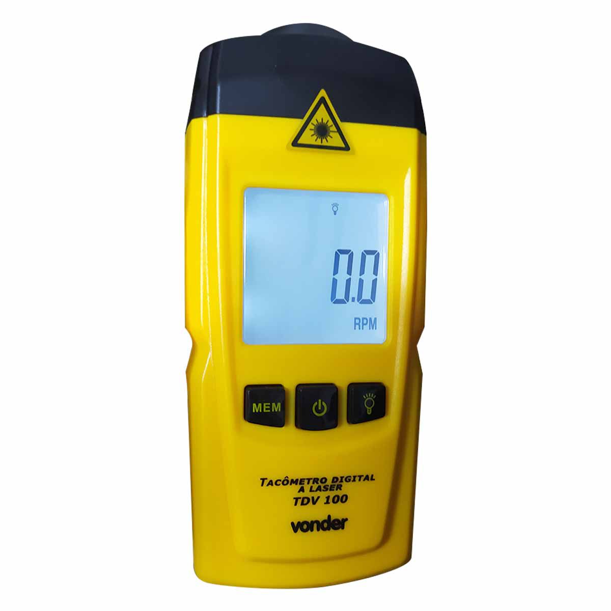 Tacometro Digital Laser TDV100 VONDER - Parafusos e Ferramentas Especiais