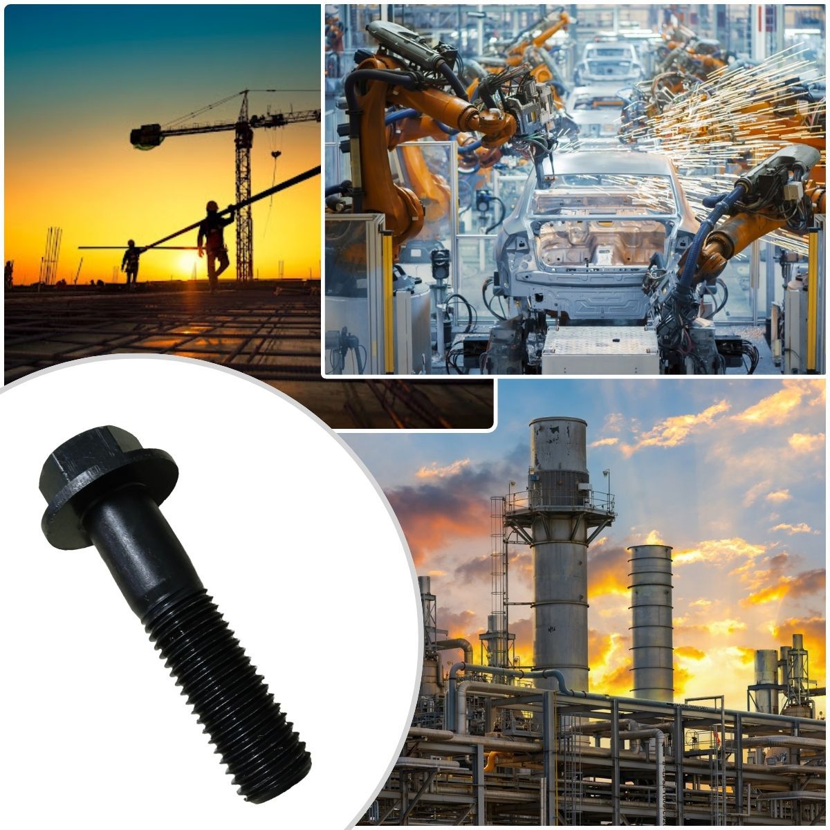 Parafuso Sextavado Flangeado 20mm 10.9 Fio 2,5 Rosca Grossa MA ...