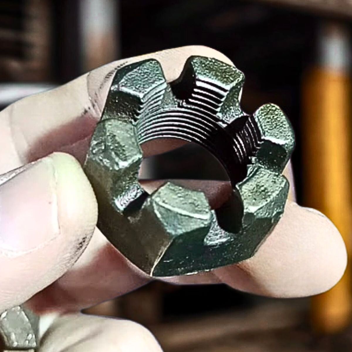 Porca Sextavada Castelo Polegada Rosca Grossa e Rosca Fina - Parafusos ...