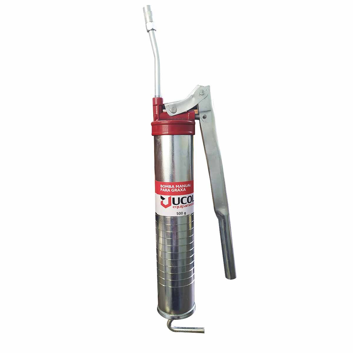 Bomba Manual para Graxa Engraxadeira Bico Rígido 500g UCOL - Parafusos e Ferramentas Especiais