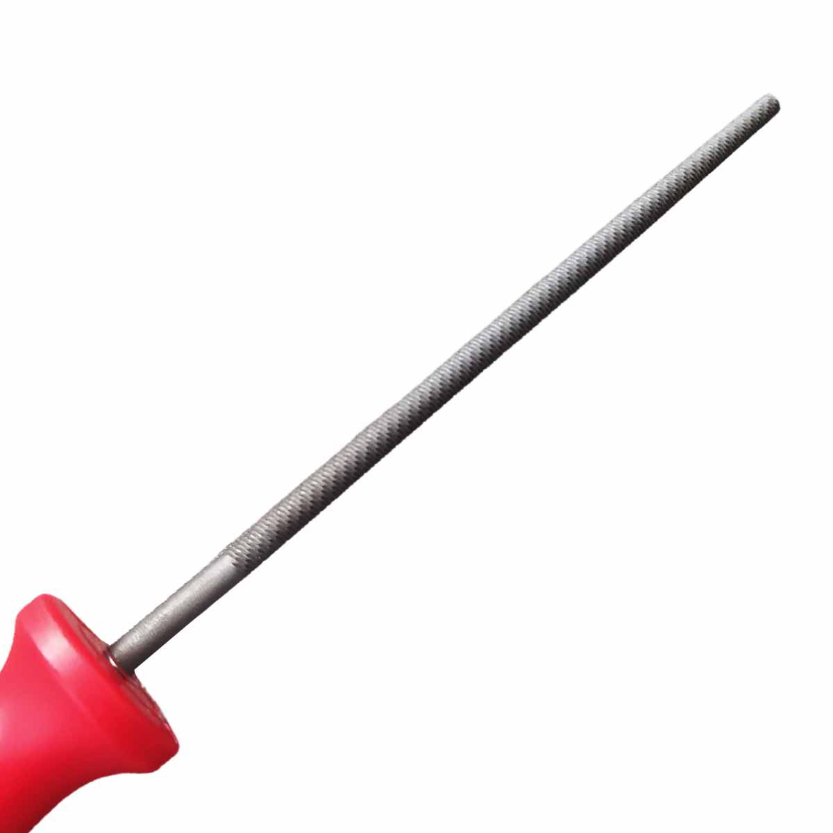 Lima Redonda Bastarda 8" Polegadas com Cabo Plástico LOTUS - Parafusos e Ferramentas Especiais