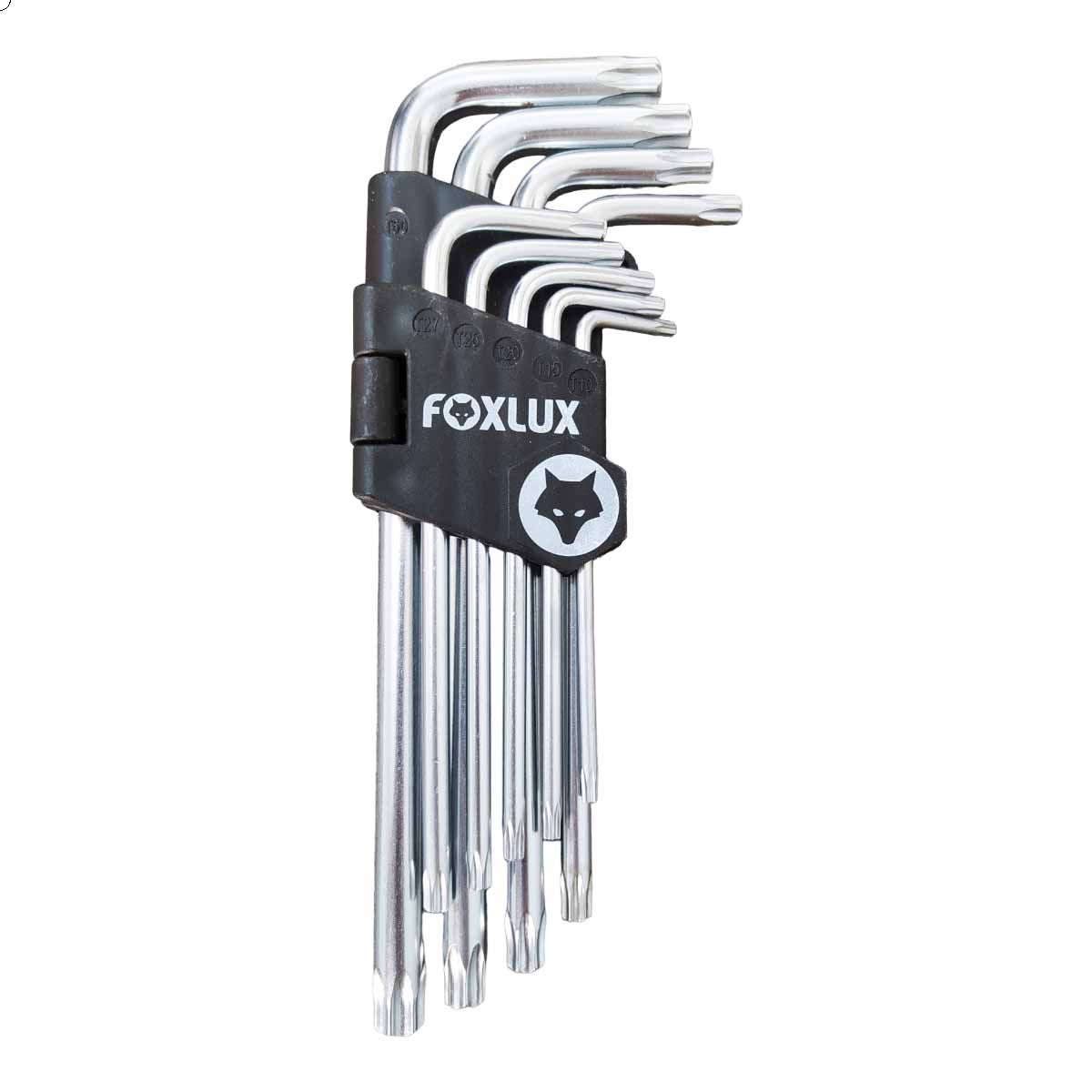 Jogo Chave Torx Tipo L T-10 a T-50 9 Peças com Furo FOXLUX - Parafusos ...
