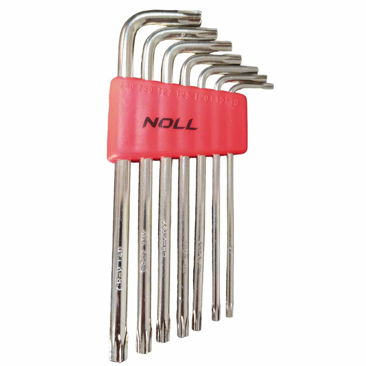 Jogo de Chaves Torx Longa T10 a T40 07 Peças NOLL - Parafusos e ...