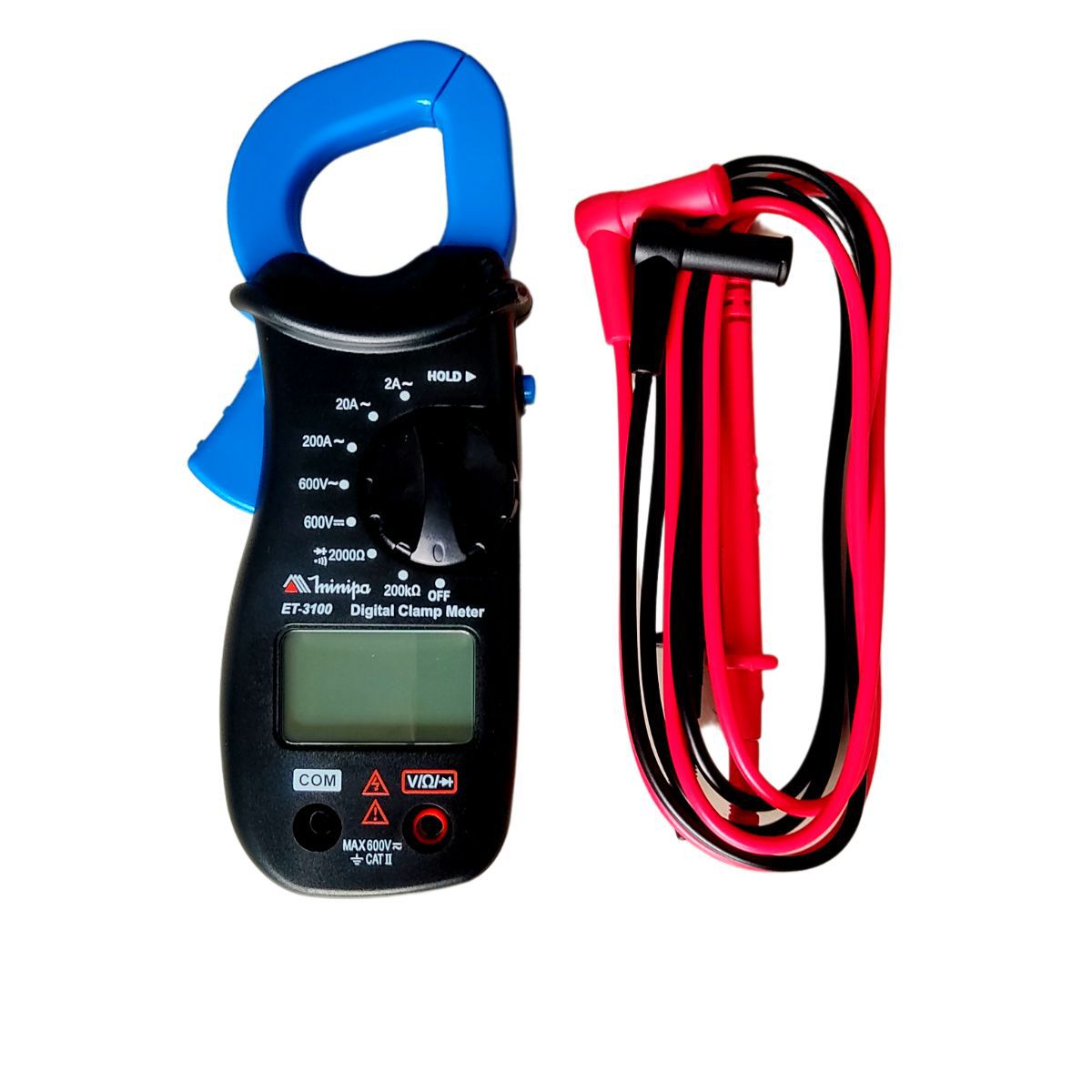 Alicate Amperímetro Digital 200A Medir Corrente Eletricista - Parafusos ...
