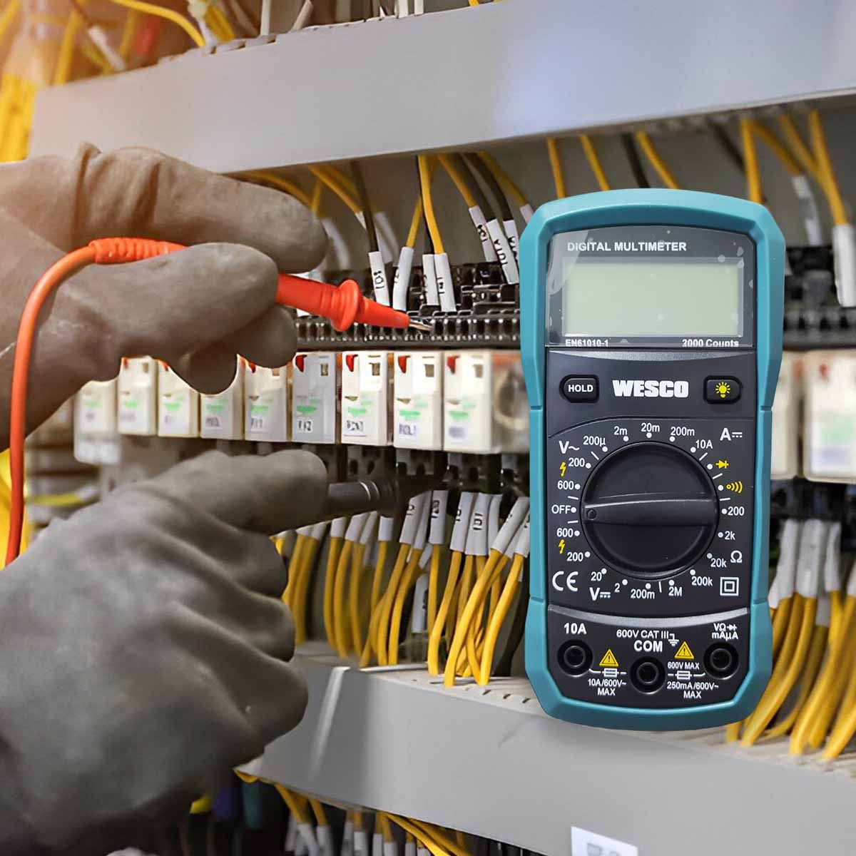 Multímetro Visor Digital Profissional WS8950 WESCO - Parafusos e ...