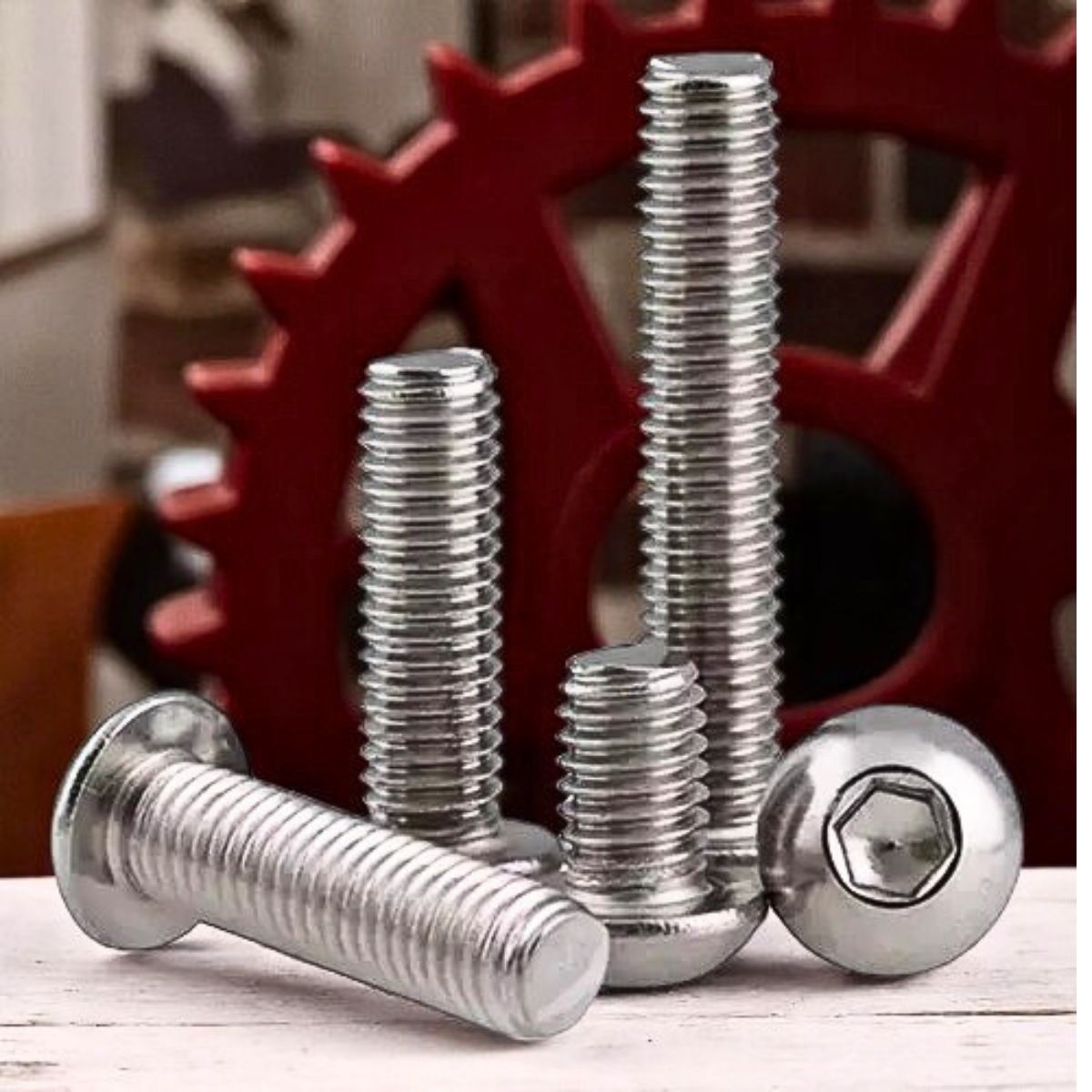 Parafuso Allen Inox M4 Cabeça Abaulada Rosca Grossa MA - Parafusos e ...