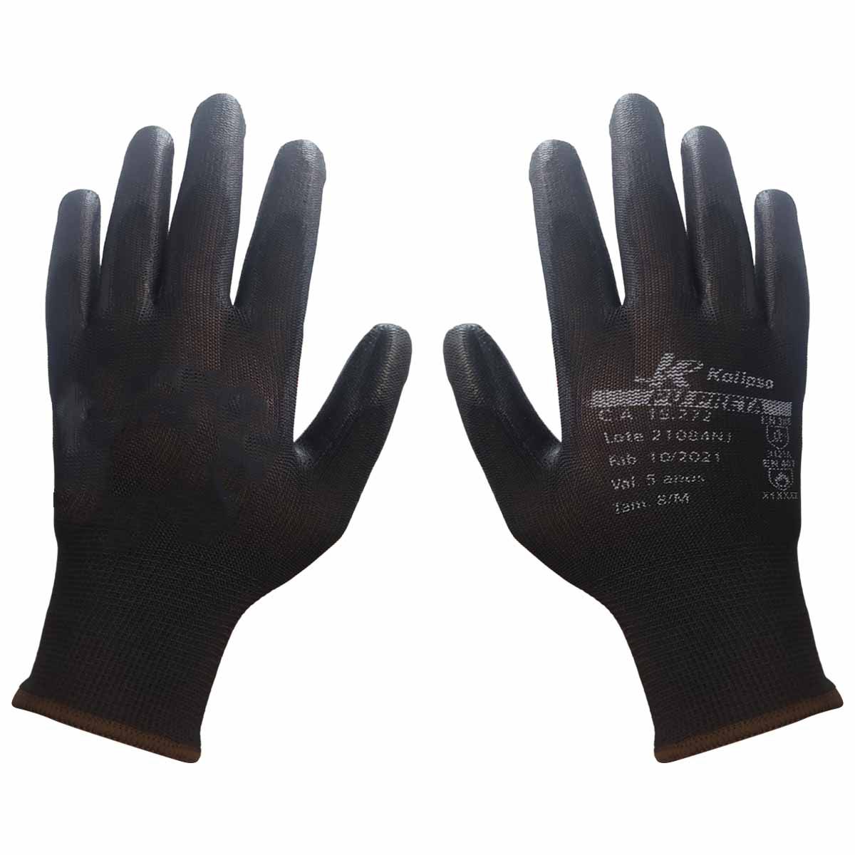 Luva PU Multitato Mecanico Preta IMBAT - Parafusos e Ferramentas Especiais