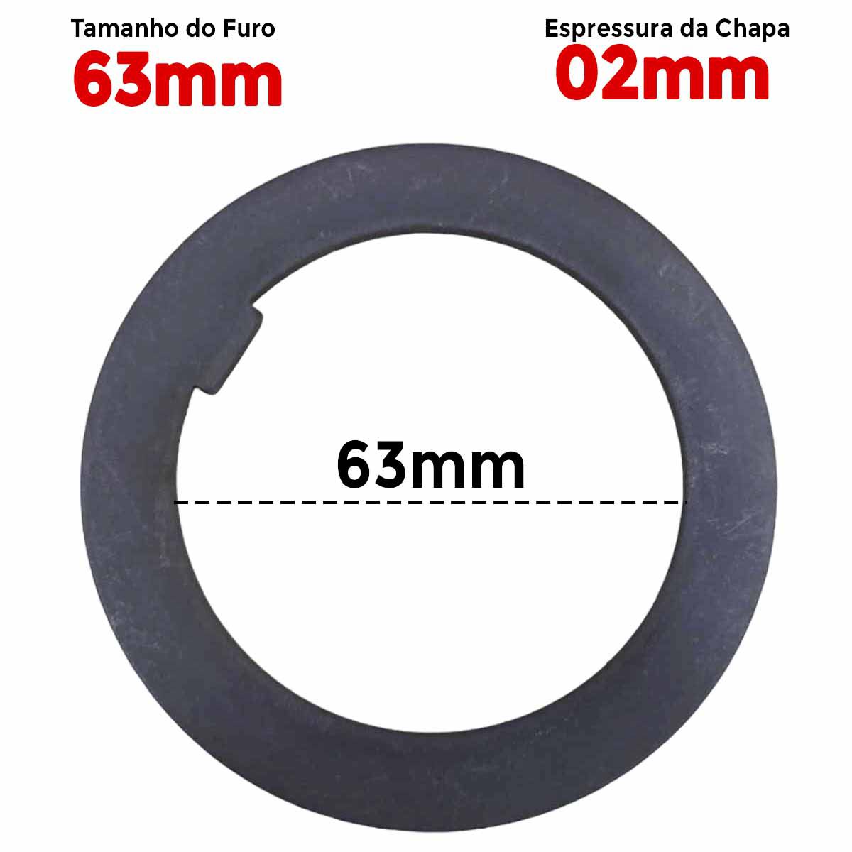 Trava Arruela Encosto Cubo Traseiro 63mm Mercedes 1113 - Parafusos e ...