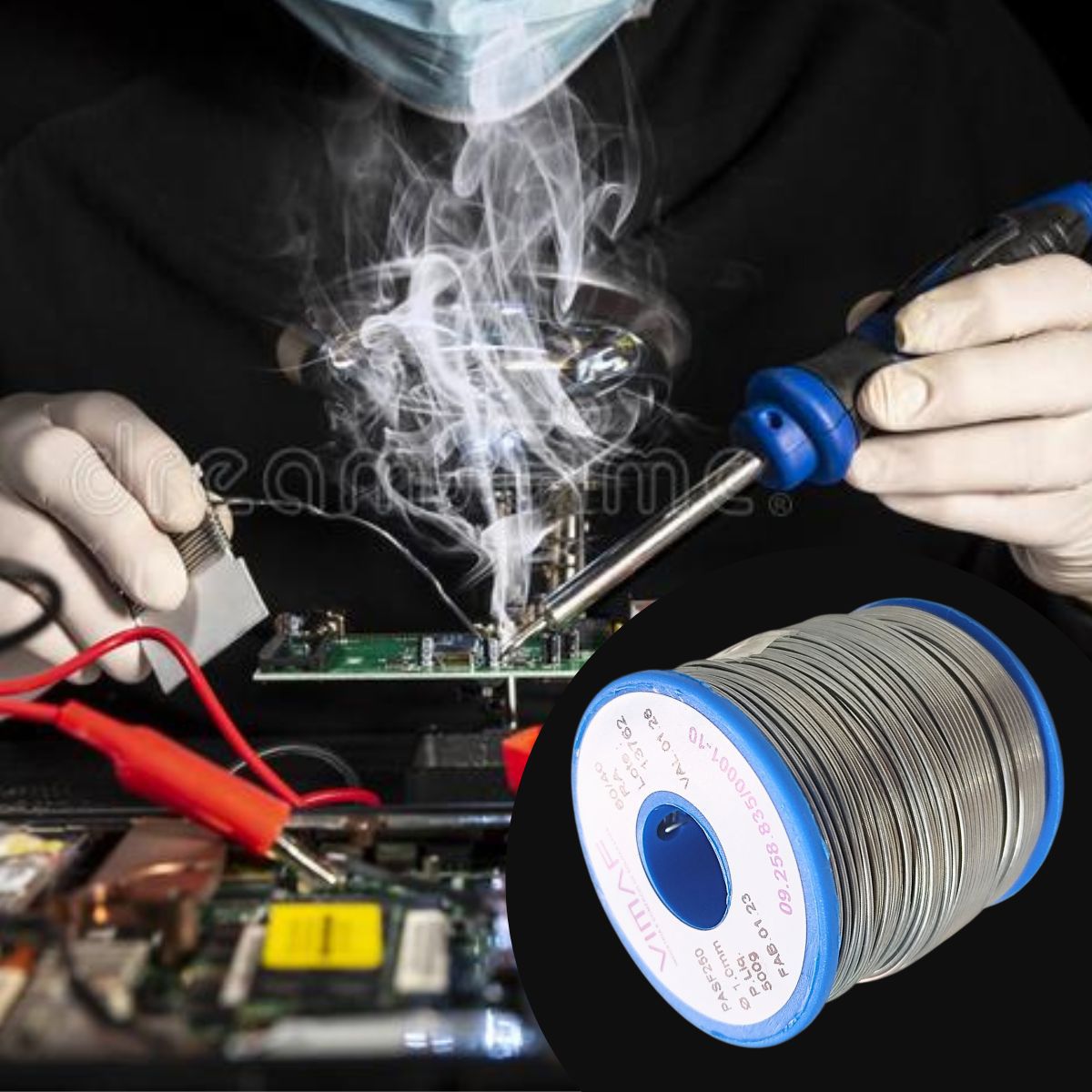 Rolo Carretel Solda Estanho Fio 1,0mm 60/40 C/ Fluxo RA VIMAF - Parafusos e Ferramentas Especiais