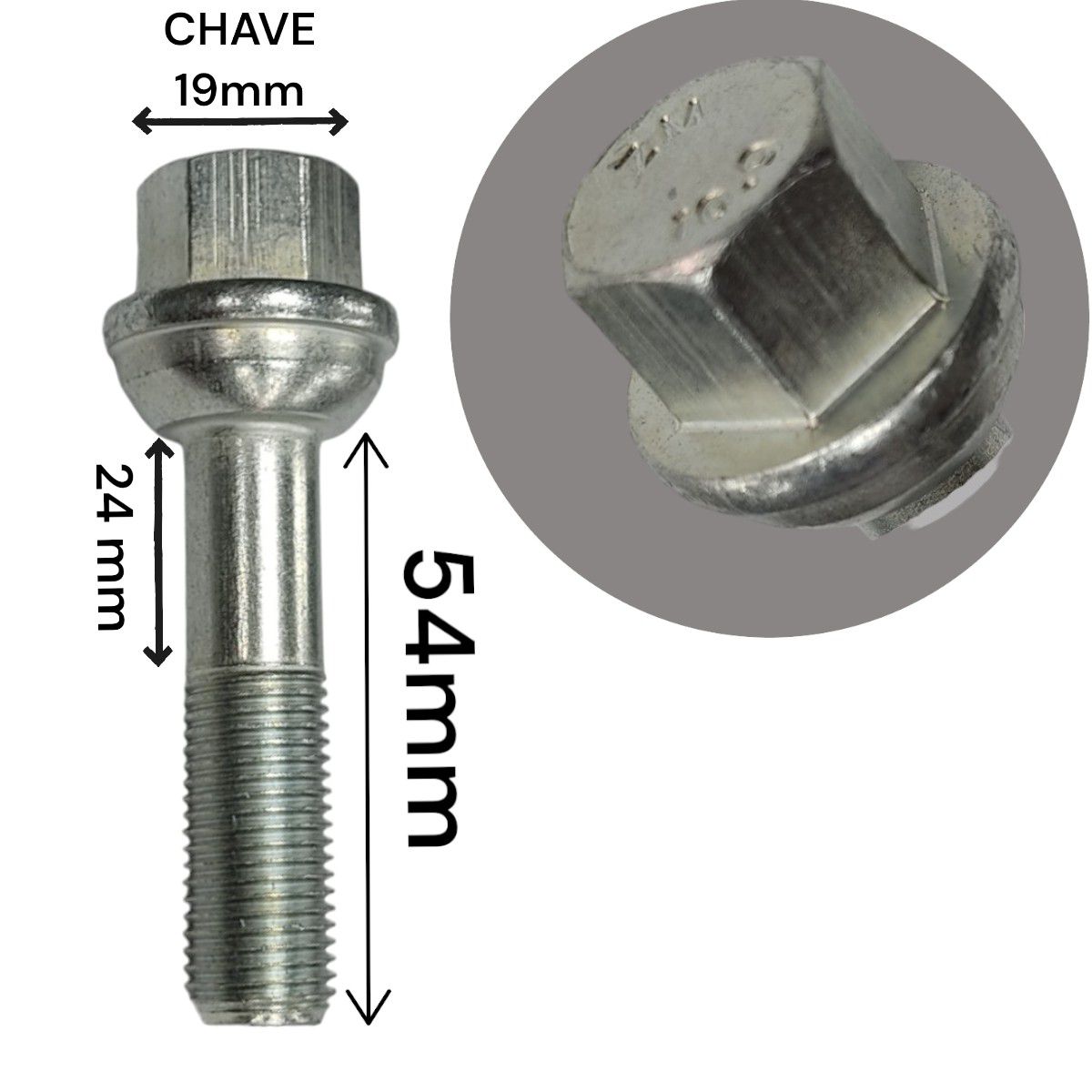 Parafuso De Roda Sprinter M14 X 54mm Ch 19 Comp 1,5 Fio - Parafusos e ...