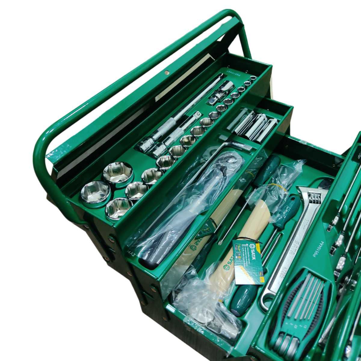 Caixa de Ferramenta Completa Mecânico Oficina 40cm 70PÇ SATA ...