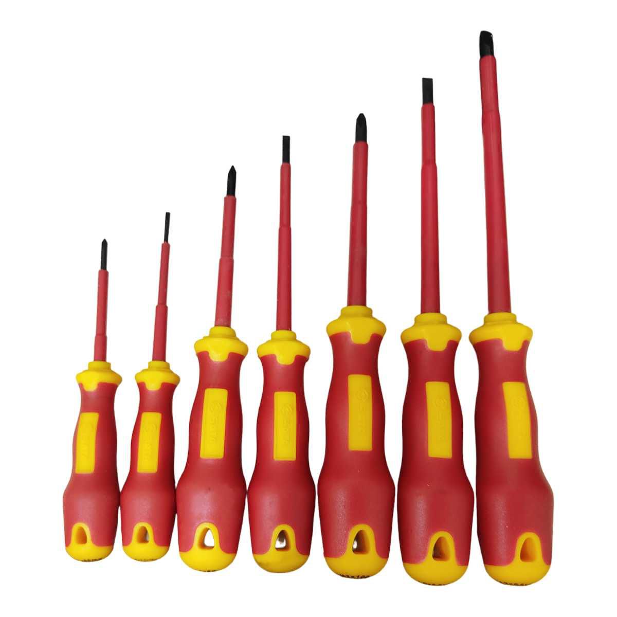 Jogo de Chaves de Fenda Phillips Isolada 7PÇ ST09303 SATA - Parafusos e ...