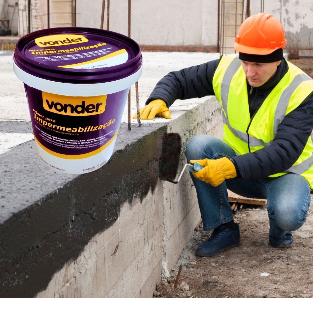 Primer Impermeabilizante Asfaltico Melhorar Aderencia VONDER - Parafusos e Ferramentas Especiais