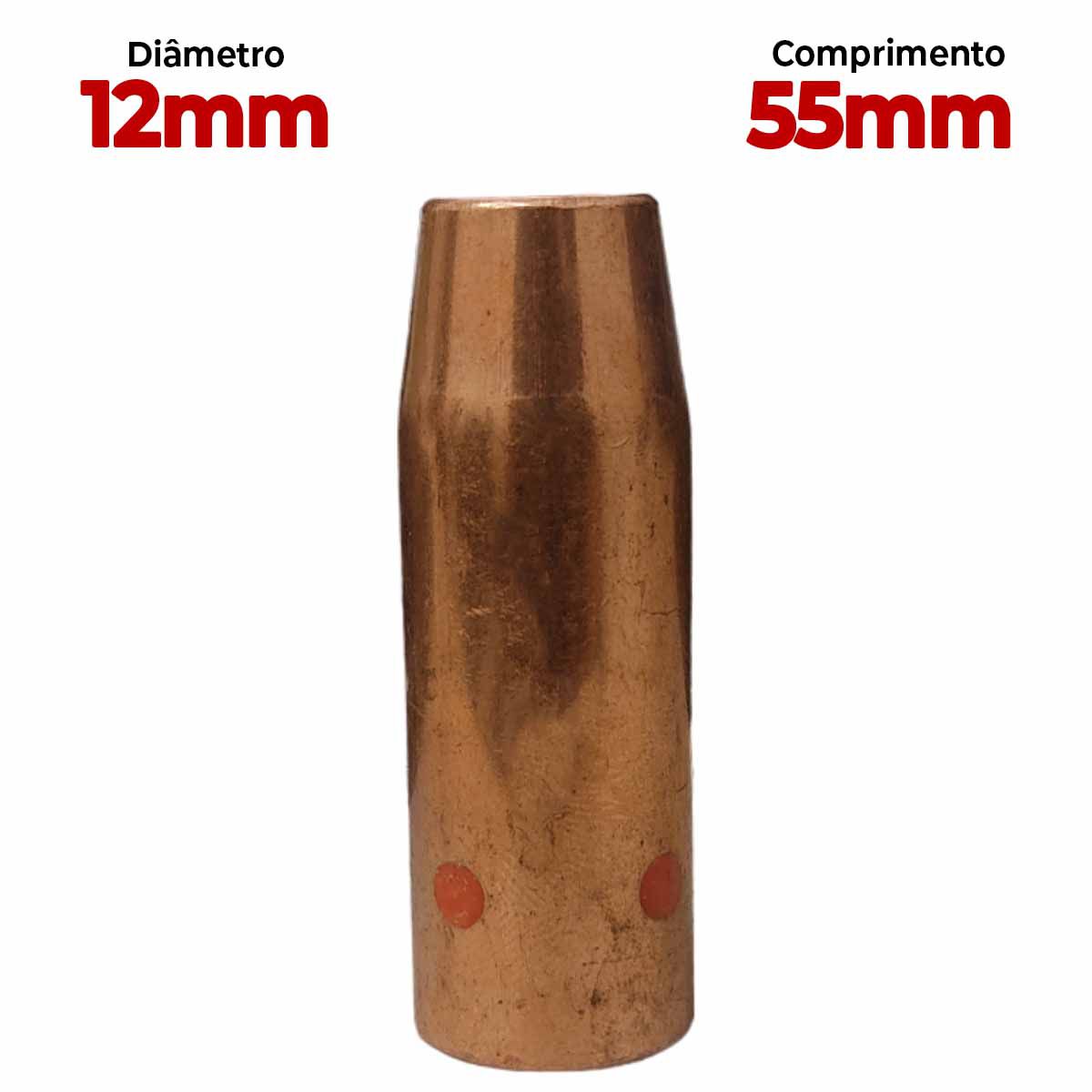 Bocal Cônico para Tocha MIG Rosca 12mm OXIMIG ME683 - Parafusos e ...