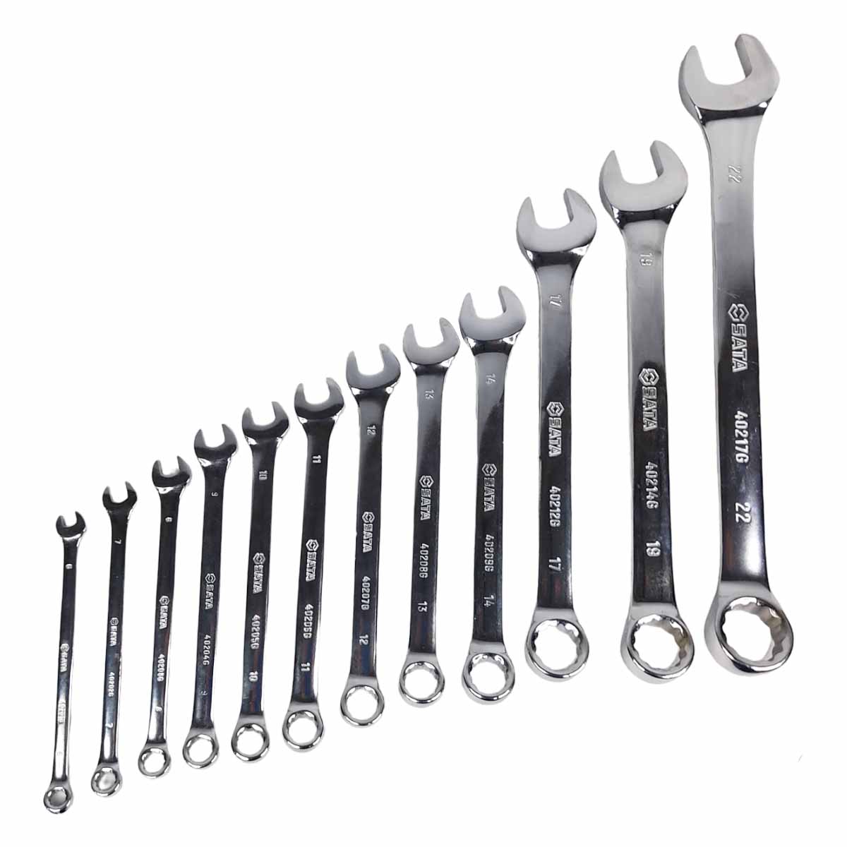 Jogo Chaves Combinadas 06 a 22mm com 12 Peças SATA ST08001G - Parafusos ...