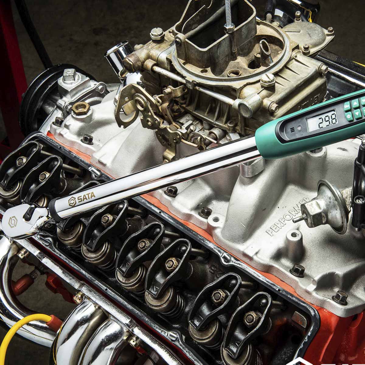 Torquímetro Digital Ângulo 3/8 Pol 10-135Nm SATA ST96533 - Parafusos e Ferramentas Especiais