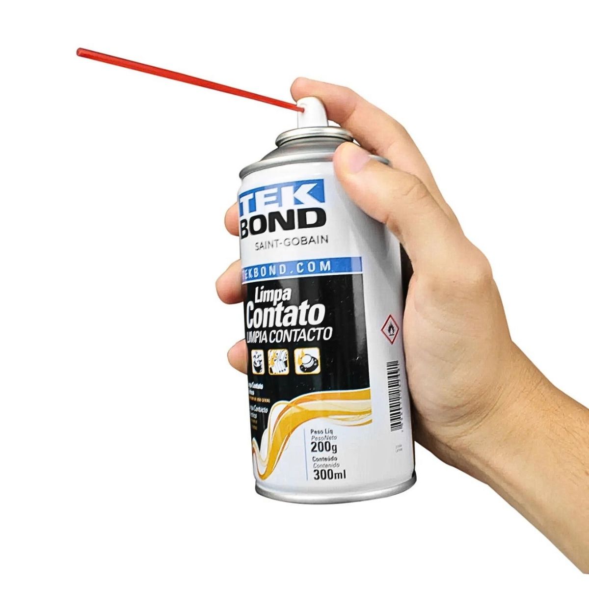 Limpa Contato Eletrico Eletronico Spray 300ml TEKBOND - Parafusos e ...