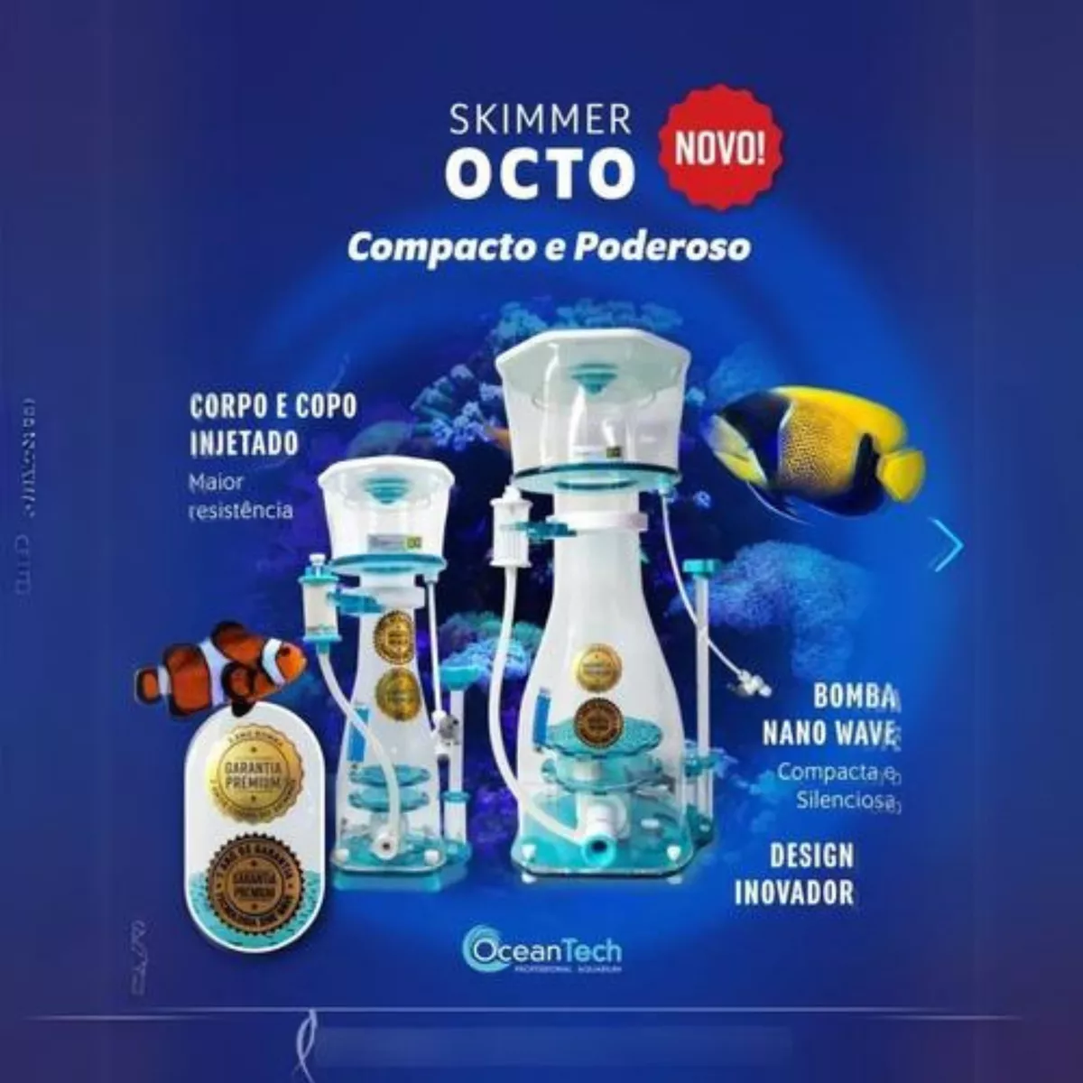 Skimmer Ocean Tech Octo 150 Para Aquários Até 800 Litros - Franco Aquarismo | A Nº1 quando se ...