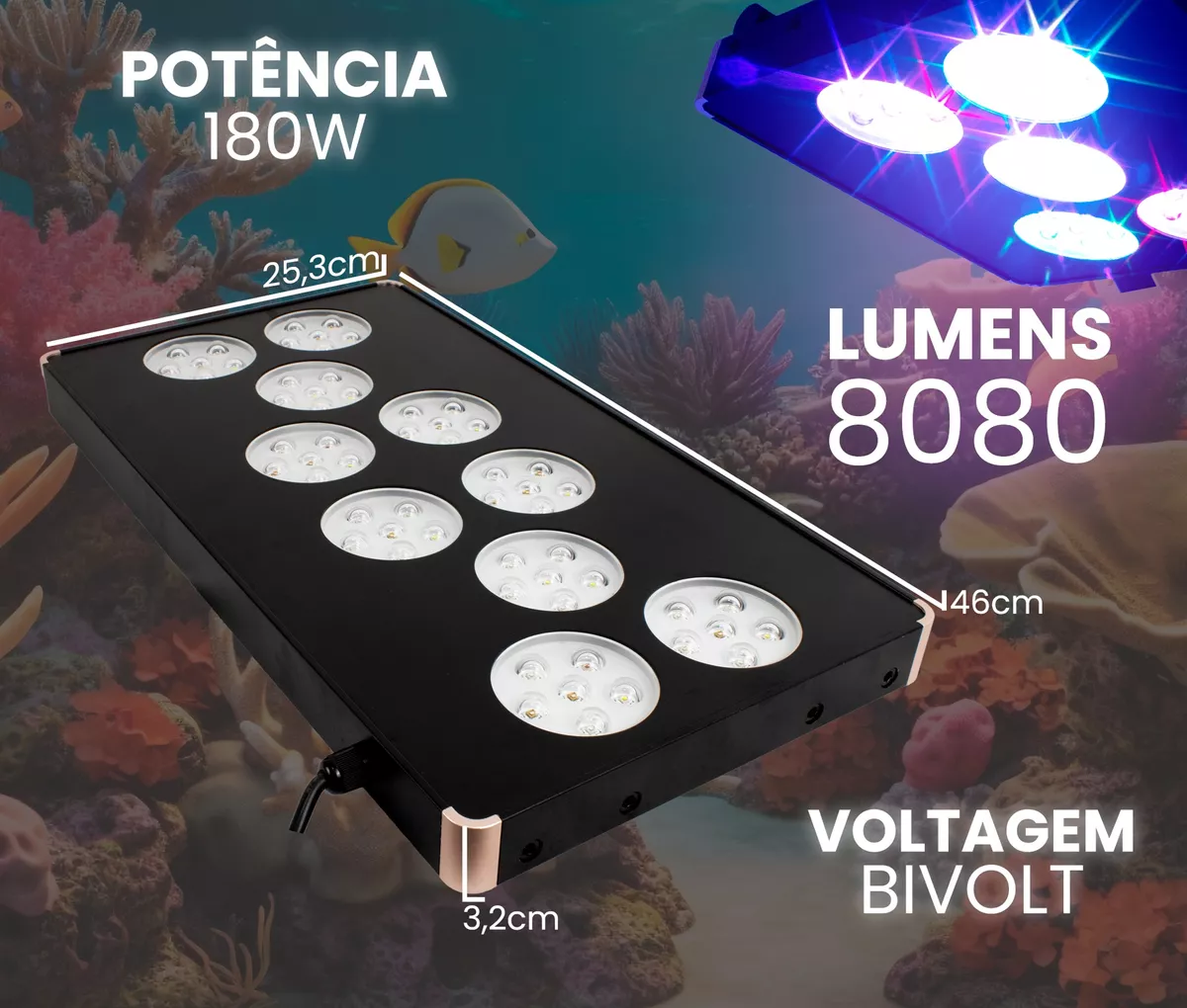 Luminária Solara Plus - Franco Aquarismo | A Nº1 quando se trata de ...