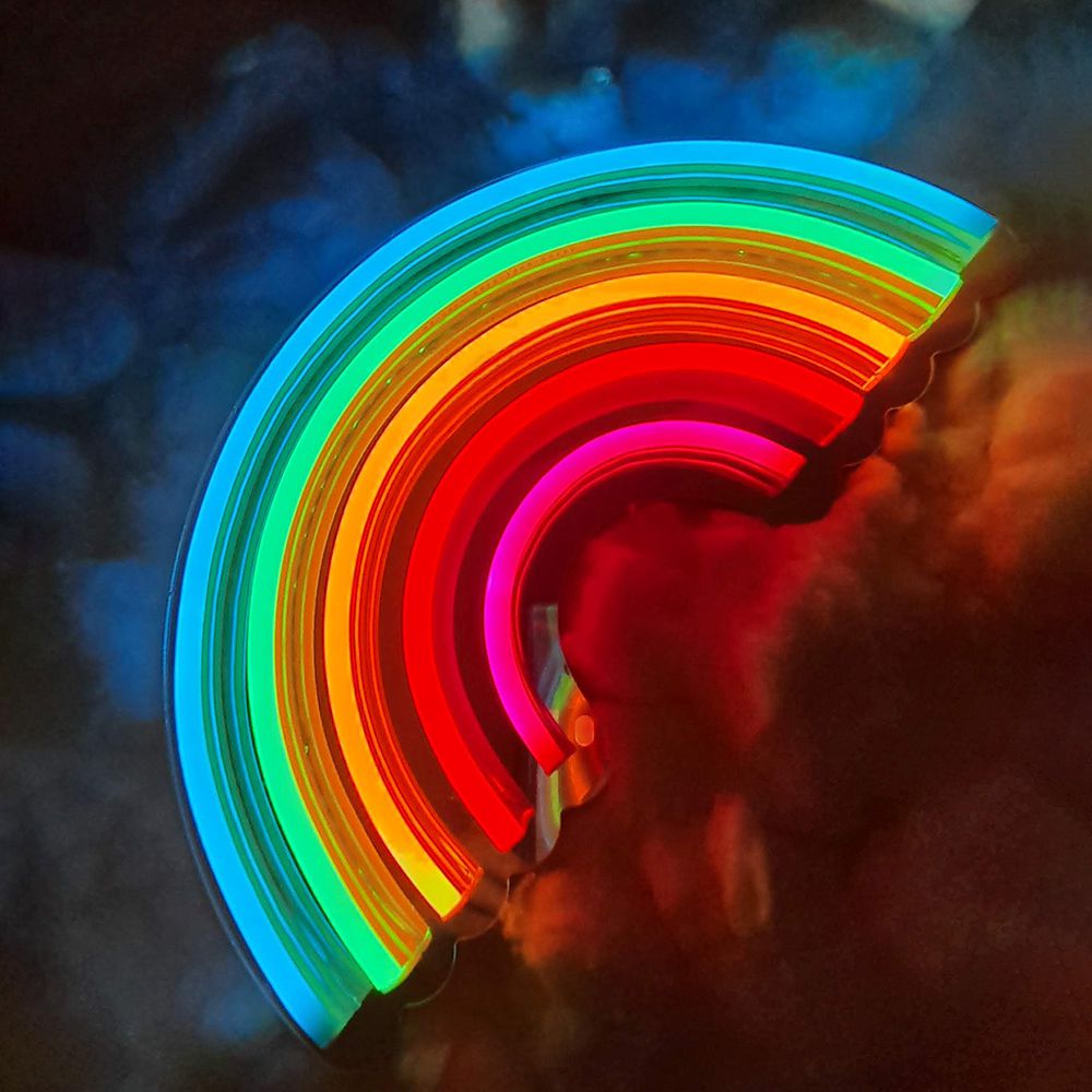 Neon Led Espelhado- Arco íris - Acrilic