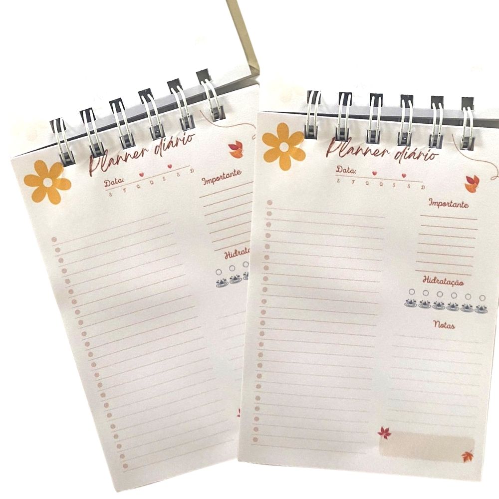 Mini Planner Diário - Oikos Print - Gráfica e Presentes Personalizados