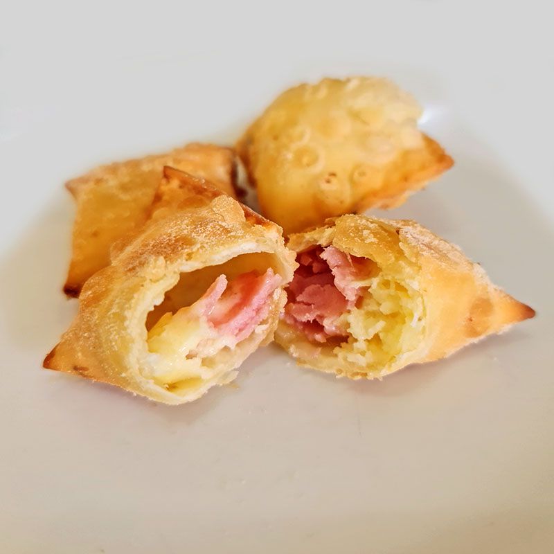 Pastel De Presunto E Queijo 25 Unid Salgadinhos Piu Piu