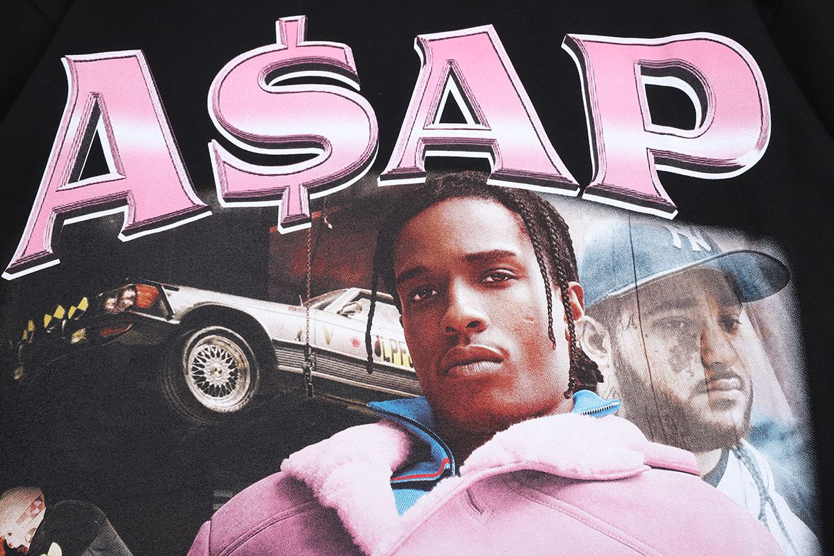 Camiseta Vintage "A$AP" ASAP Rocky Logo Rosa - NOISER | Street-Fashion ...