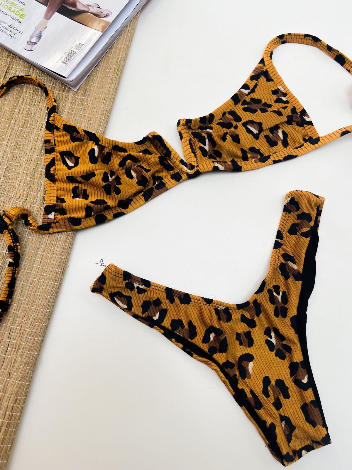 Biquíni Michelli Oncinha Dourado - IlhaMel Beachwear