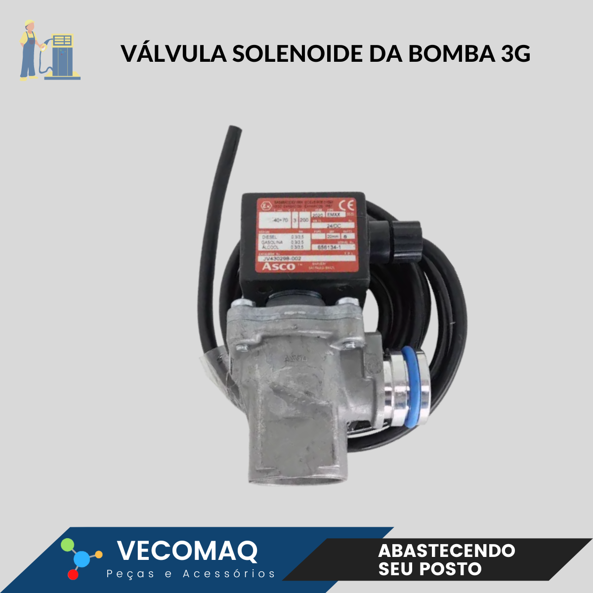 Válvula Solenóide Wayne P/ Bombas 3G e Helix - Vecomaq - Abastecendo ...