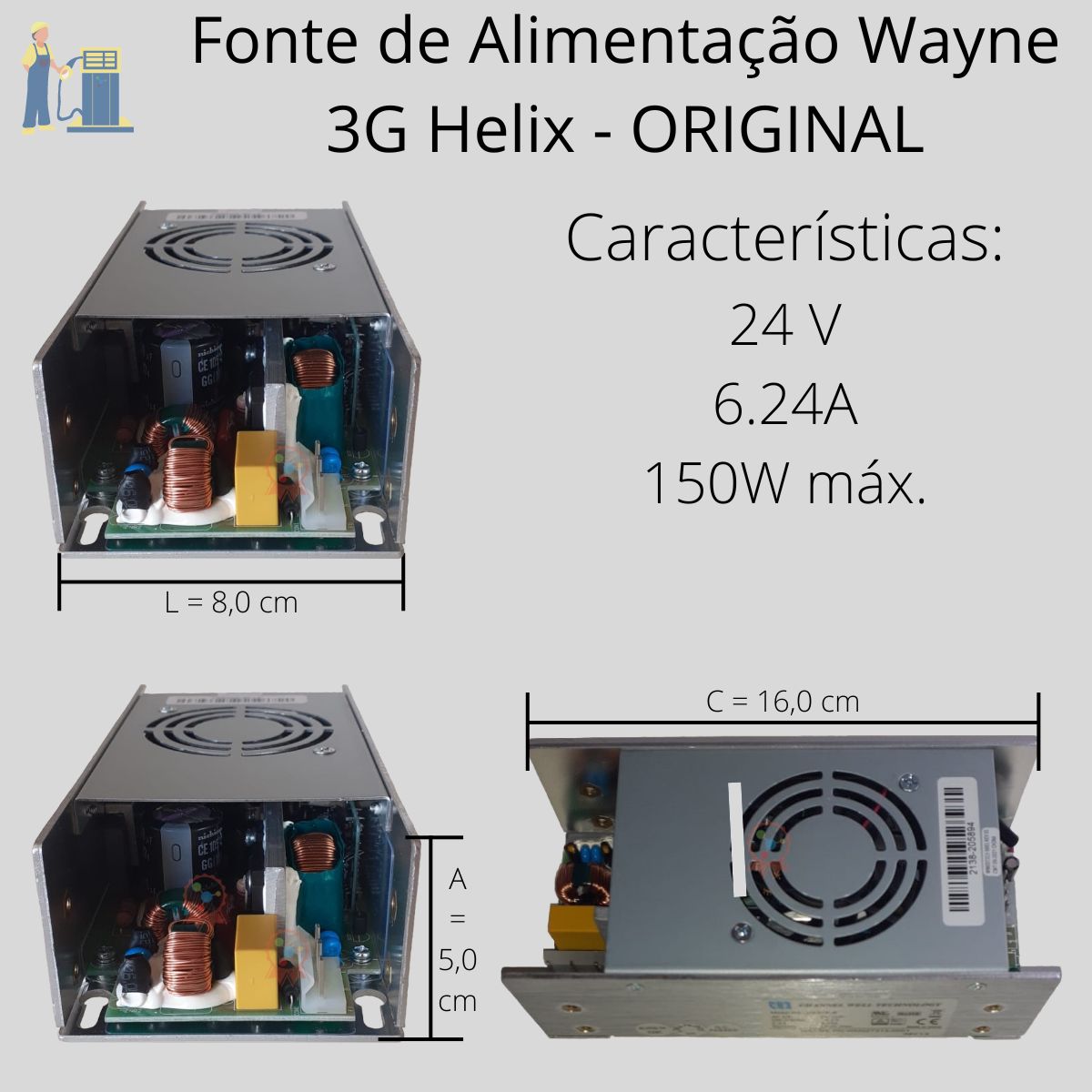 Fonte da Bomba Wayne 3G Helix Original - Vecomaq - Abastecendo seu negócio!