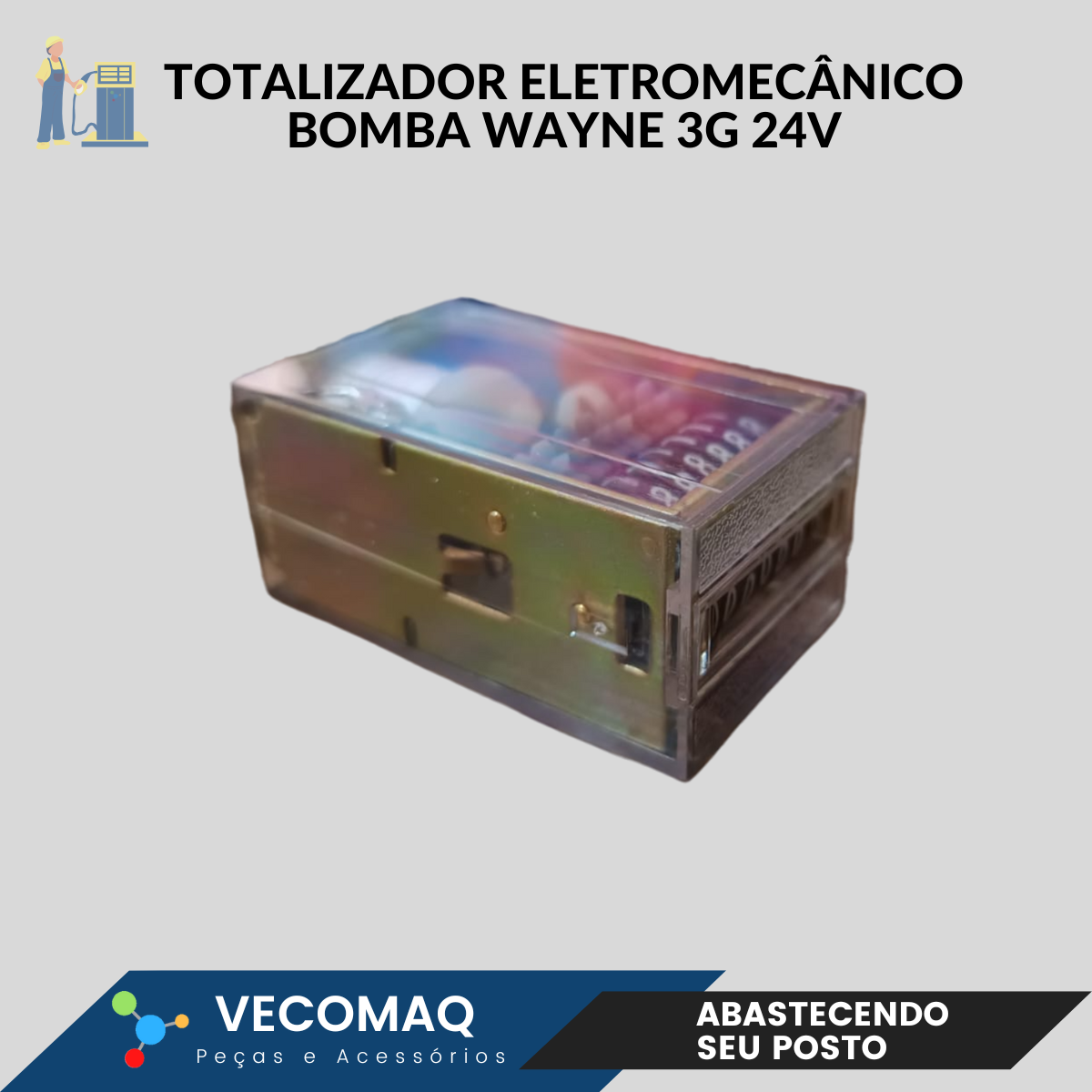 Totalizador da Bomba Wayne 3G - Transparente - Vecomaq - Abastecendo ...