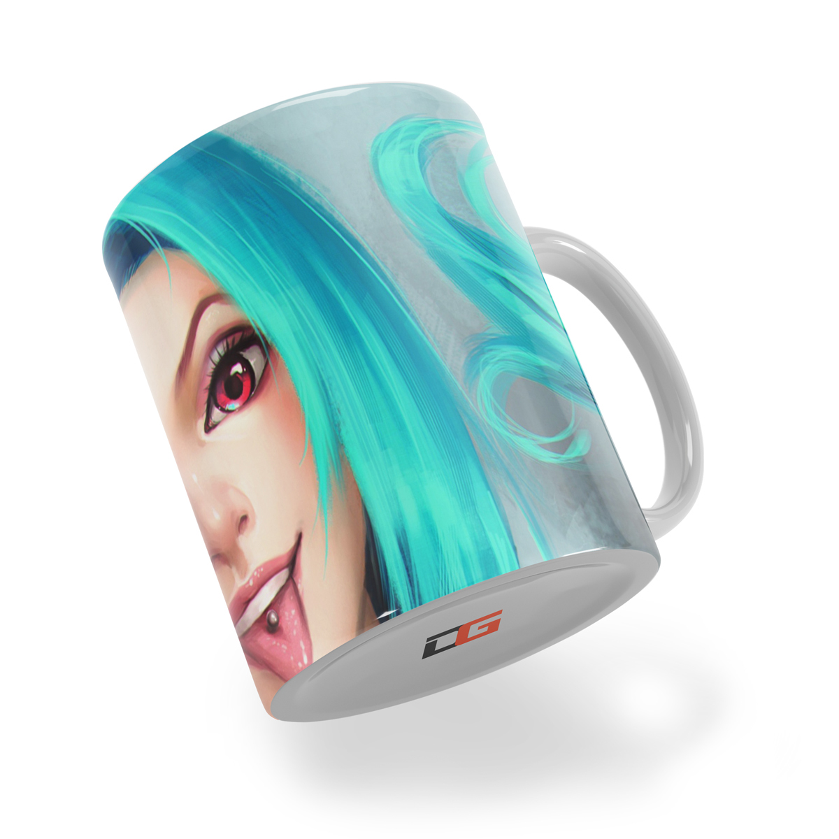 ⭐ Caneca Jinx Lol Rosto | Decora Geek - Decora Geek