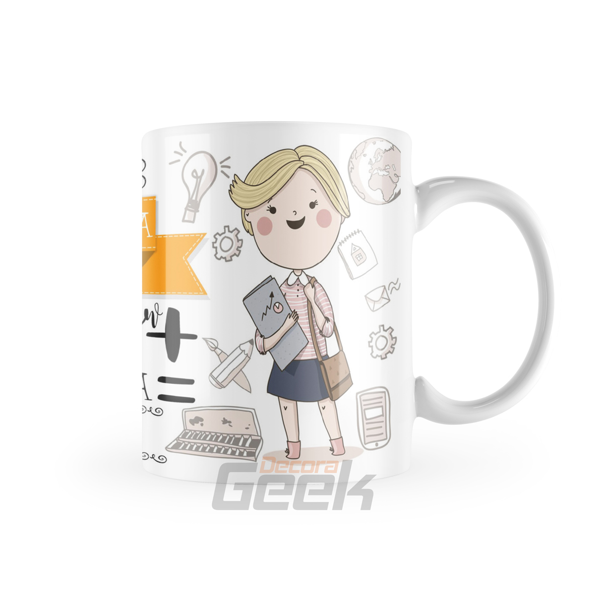 🔥 Caneca Publicitária Profissão Cartoon | Decora Geek - Decora Geek