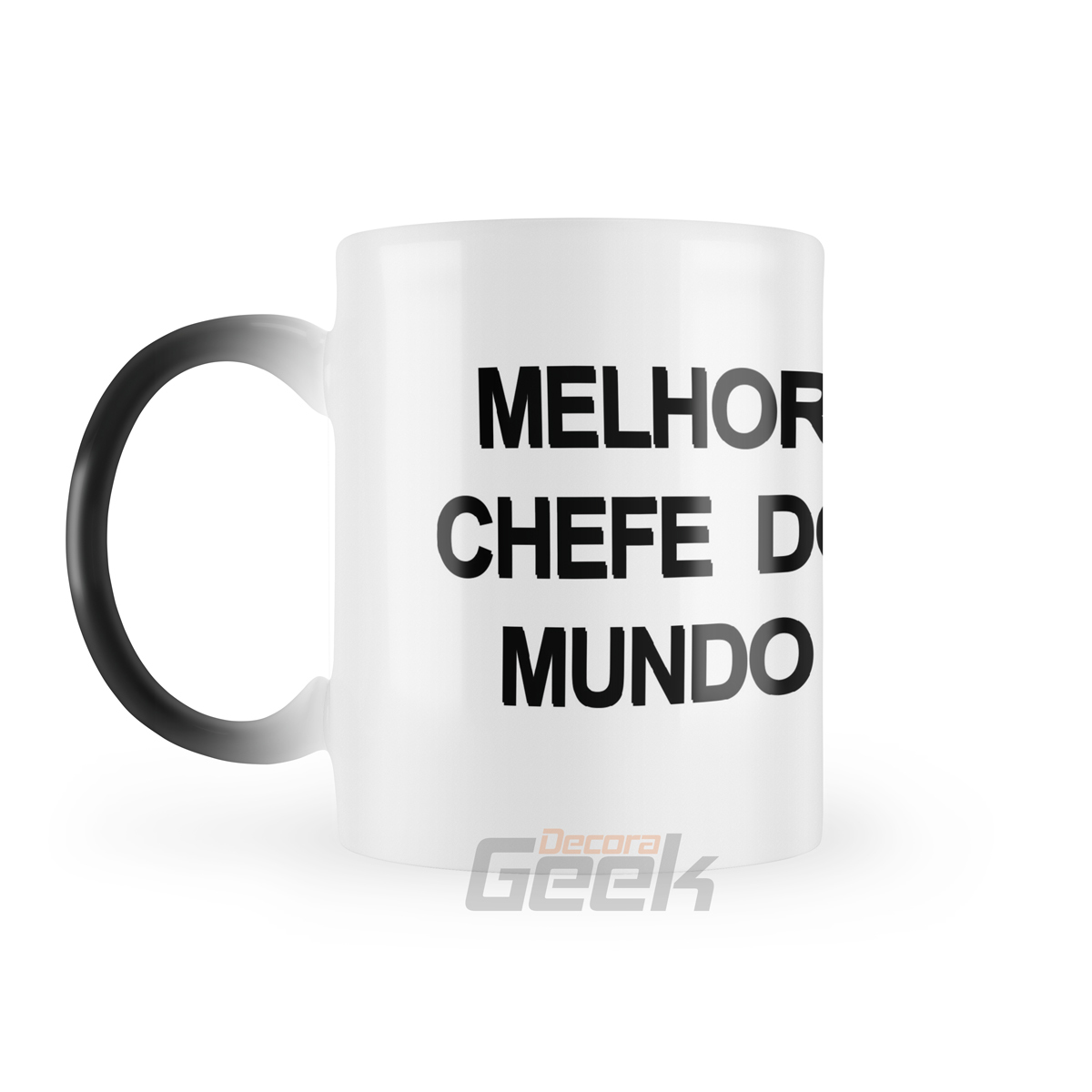 Caneca Mágica Melhor Chefe do Mundo | Decora Geek - Decora Geek