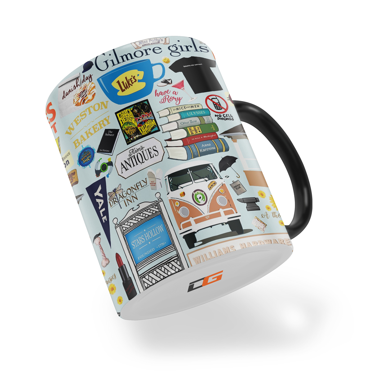 Caneca Mágica Gilmore Girls Símbolos e Referencias Mod 2 | Decora - Decora Geek