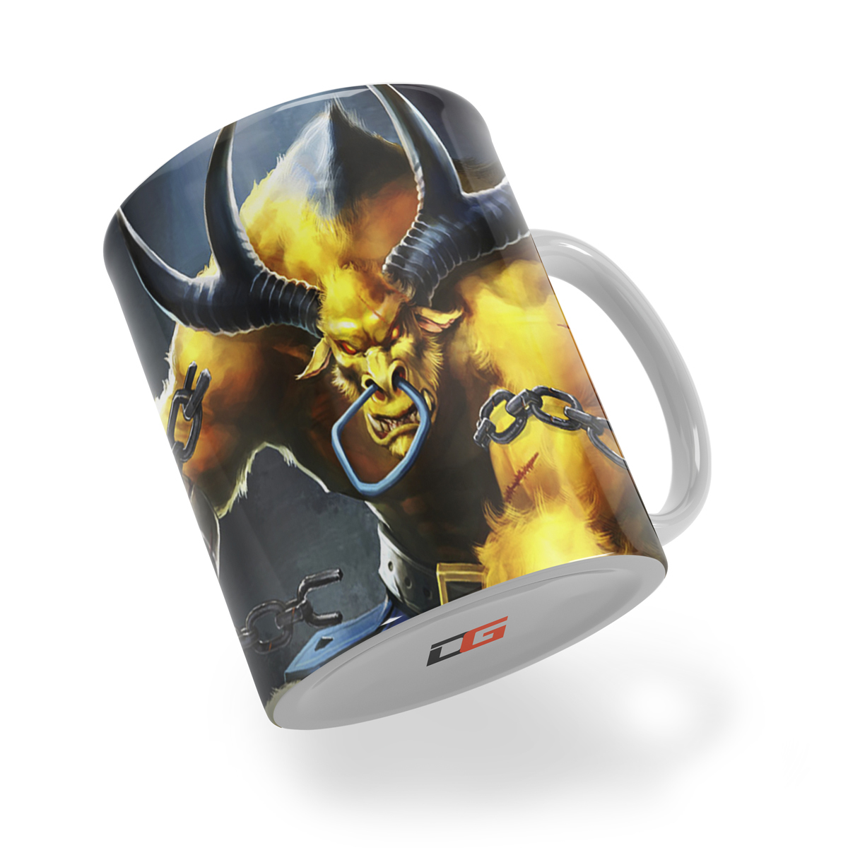Caneca Alistar Dourado League of Legends Lol | Decora Geek - Decora Geek