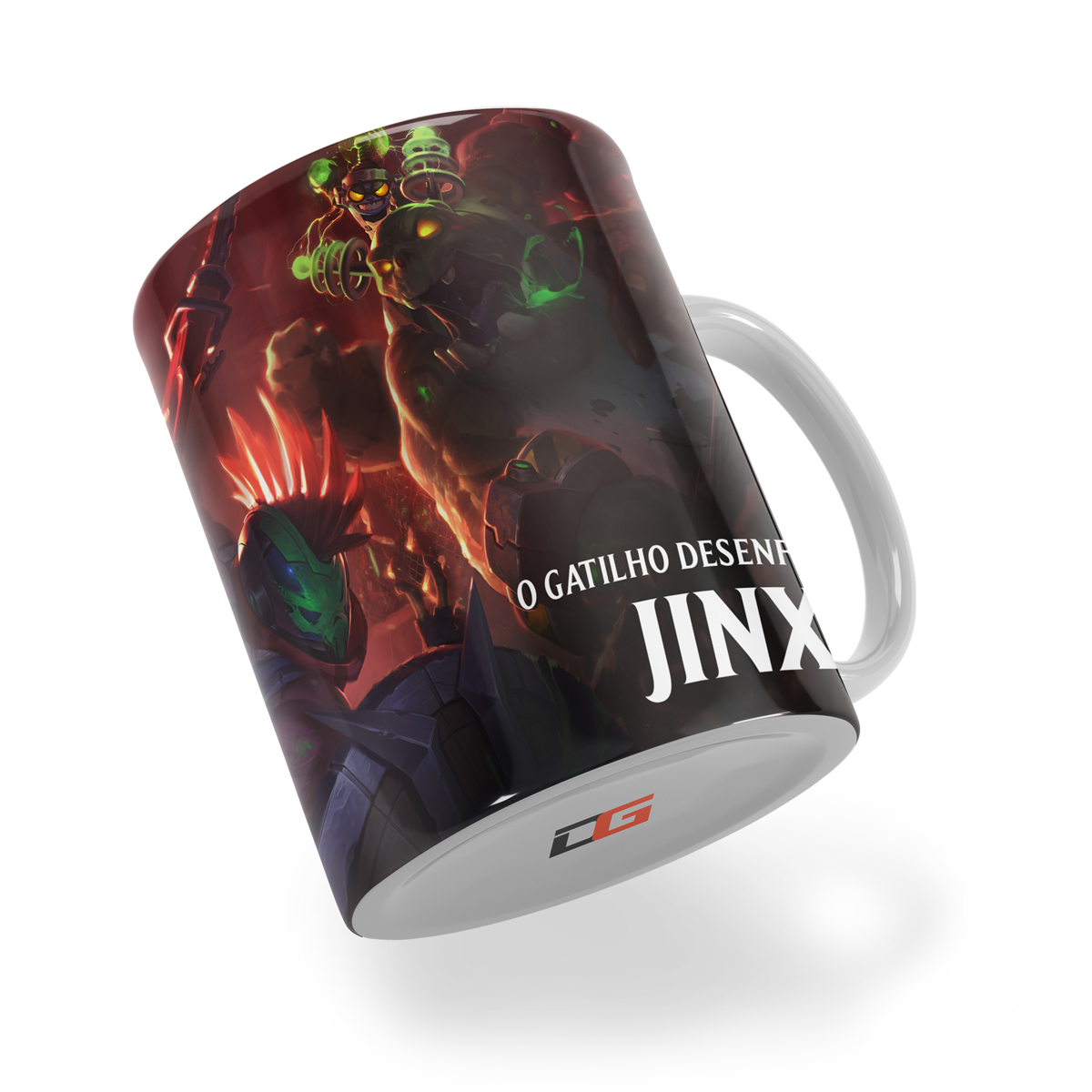 Caneca Jinx Caça-Zumbis League of Legends Lol | Decora Geek - Decora Geek