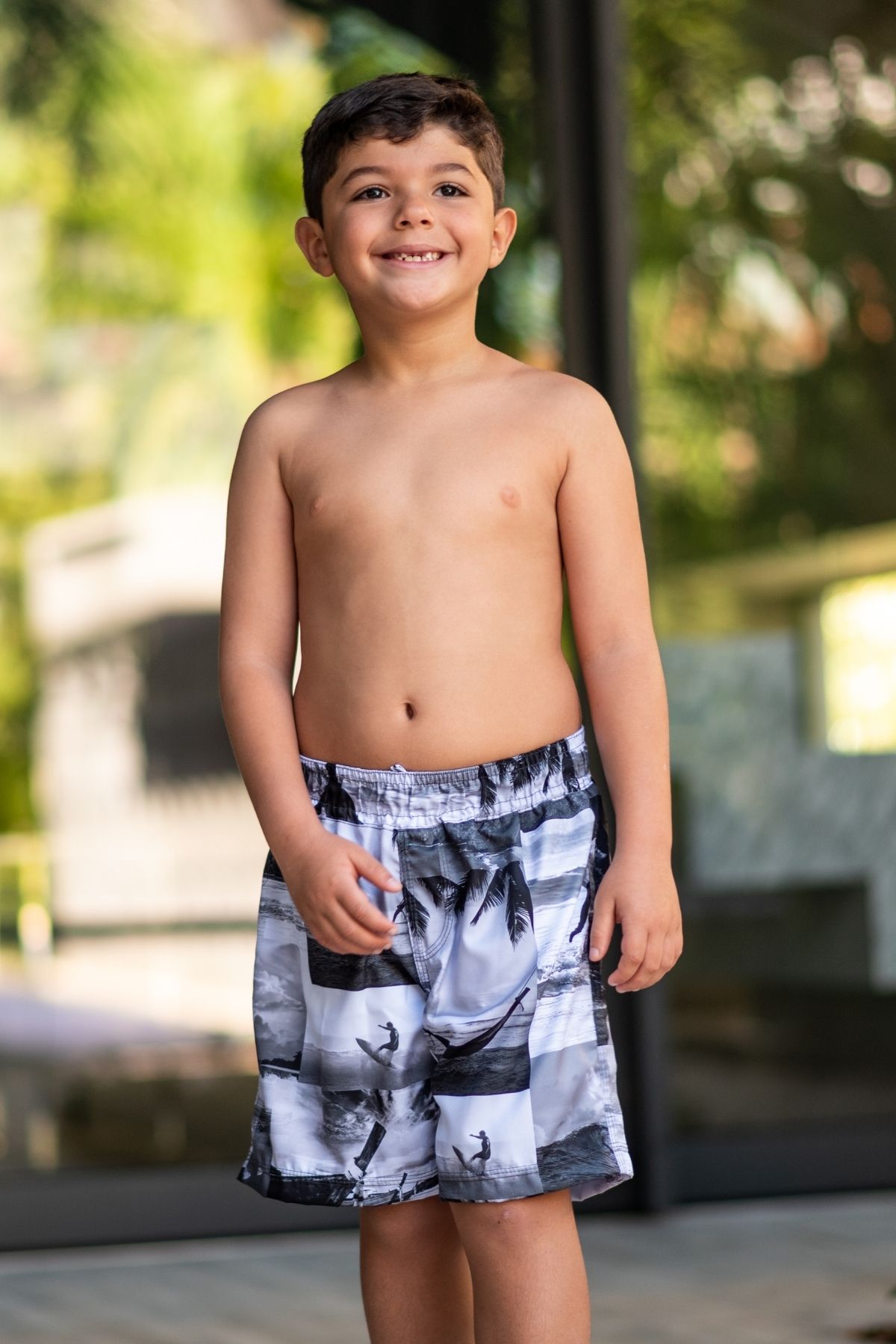 Bermuda Tactel Estampada Infantil - Timboré Acqua e Fitness - Timbore ...