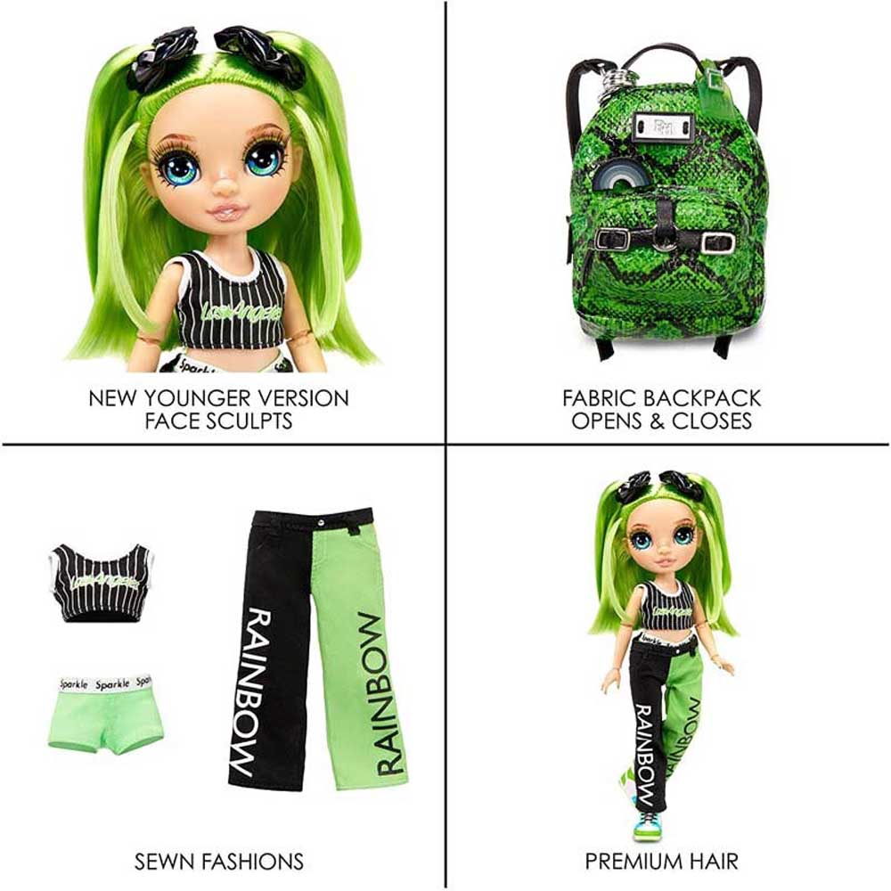 Boneca Rainbow High Junior Jade Hunter - Datez