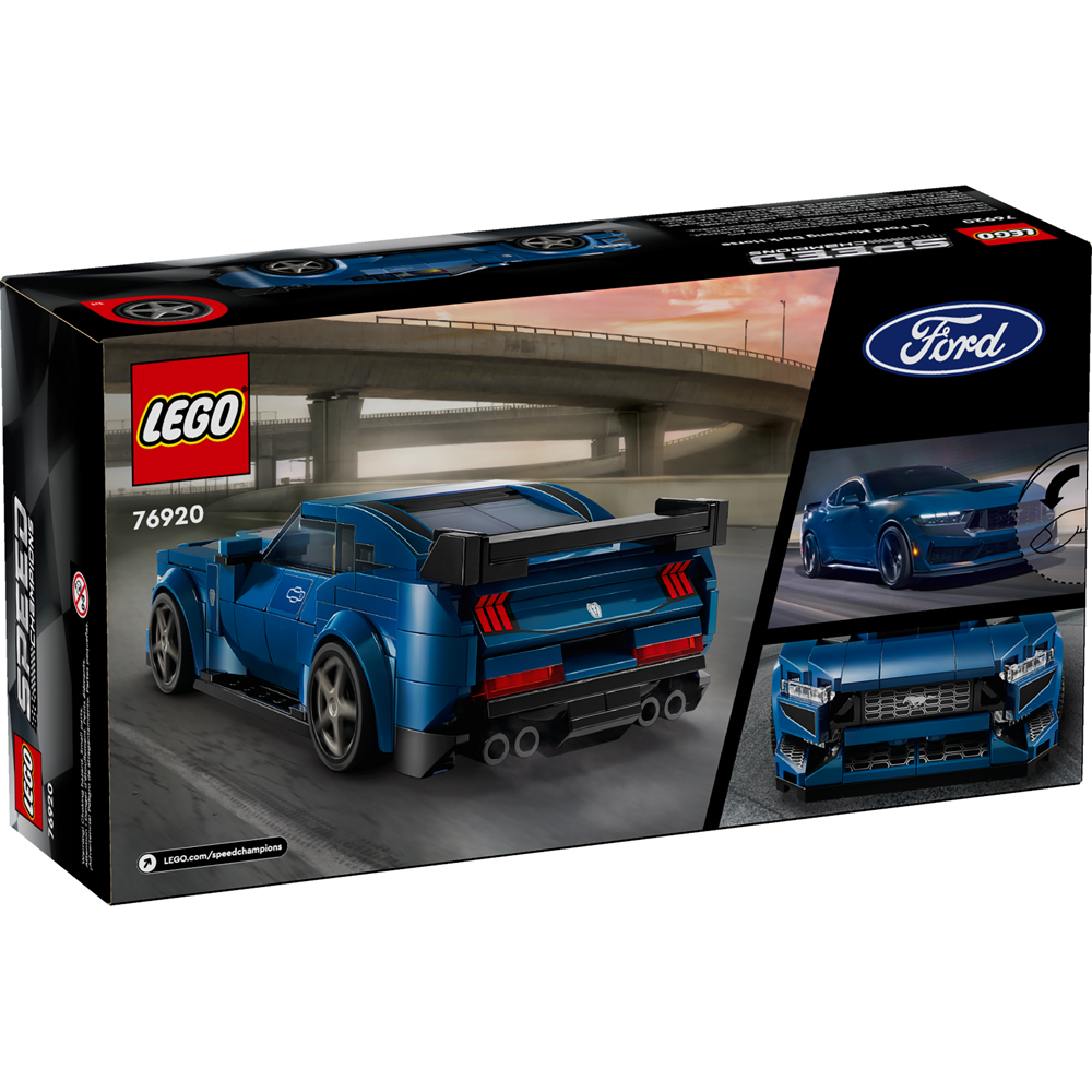 Lego Speed Champions Ford Mustang Dark Horse 76920 com 344pc - Datez