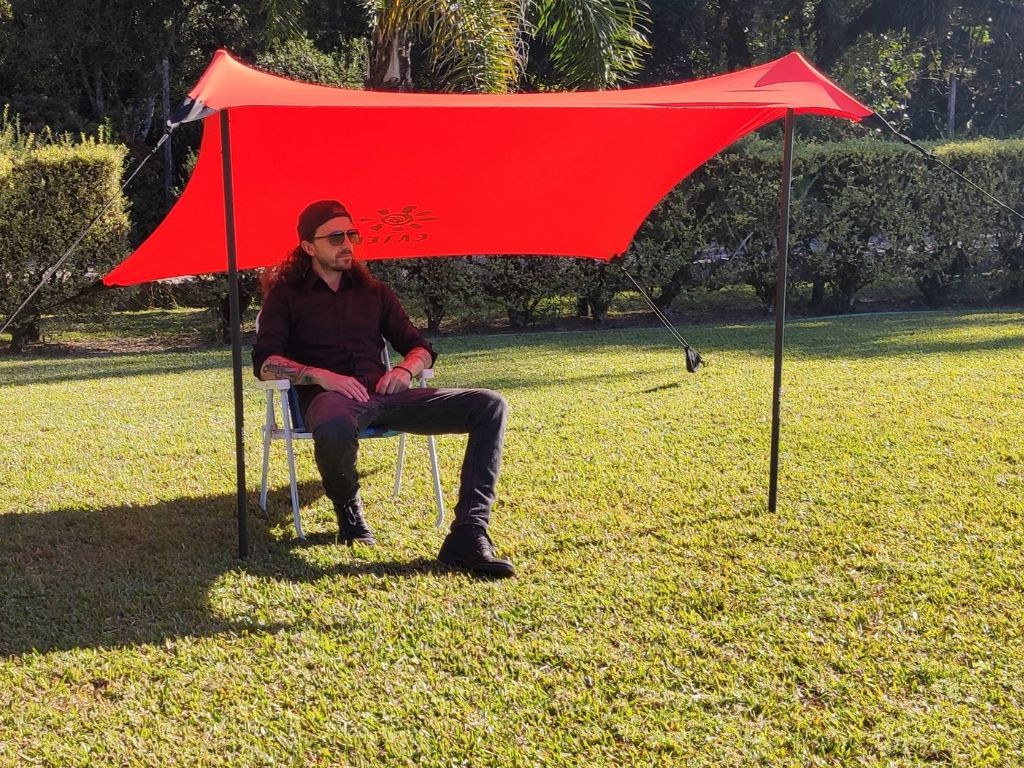 TENDA PARA PRAIA - CATEN 2 - GAZEBO BARRACA CAMPING + BOLSA DE TRANSPO ...