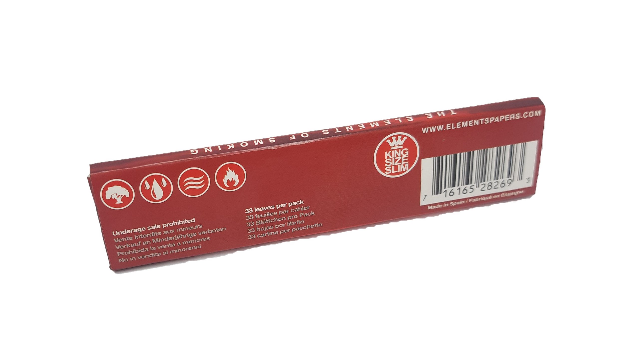 Seda Elements Red Slow Burn K.S. - Braza Headshop - Delivery de ...