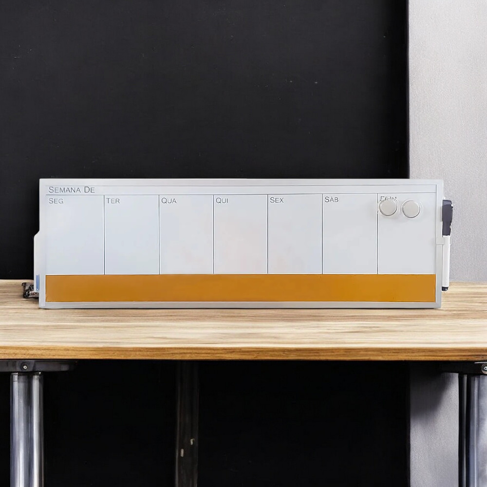 Lousa Magnética Planejamento Semanal Retangular Win Paper - Aquarela ...